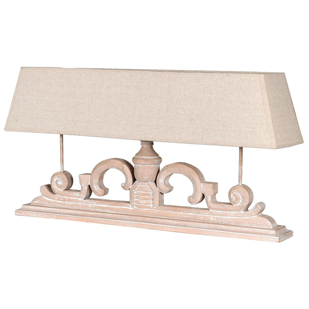 Triple Bulb Table Lamp with Linen Shade 90cm | Annie Mo's