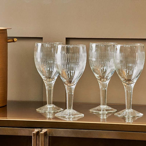 Mila Wine Glass - Clear | Annie Mo's